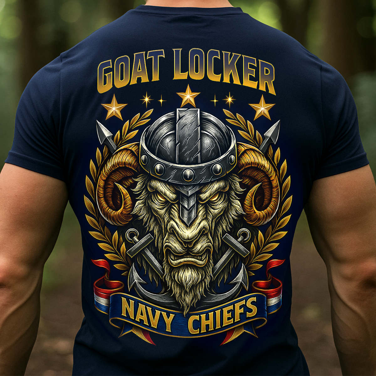 US Navy Goat Locker Chiefs Shirt - Military Veteran Pride Apparel Hood ...
